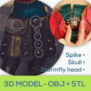Cosplay 3D Model (stl + Obj) - How to Train Your Dragon - Astrid (skull ...
