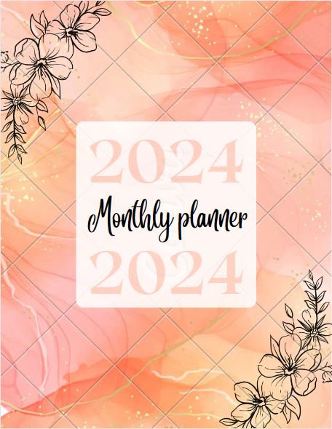 Updated 2024 Monthly Planner Template and Digital Download/printable - Etsy