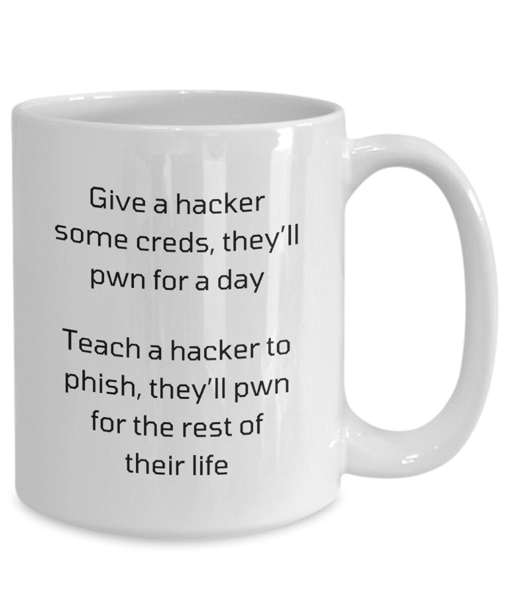 Hacker Phishing Cybersecurity Mug - Cybersecurity Gift for Hackers - Etsy