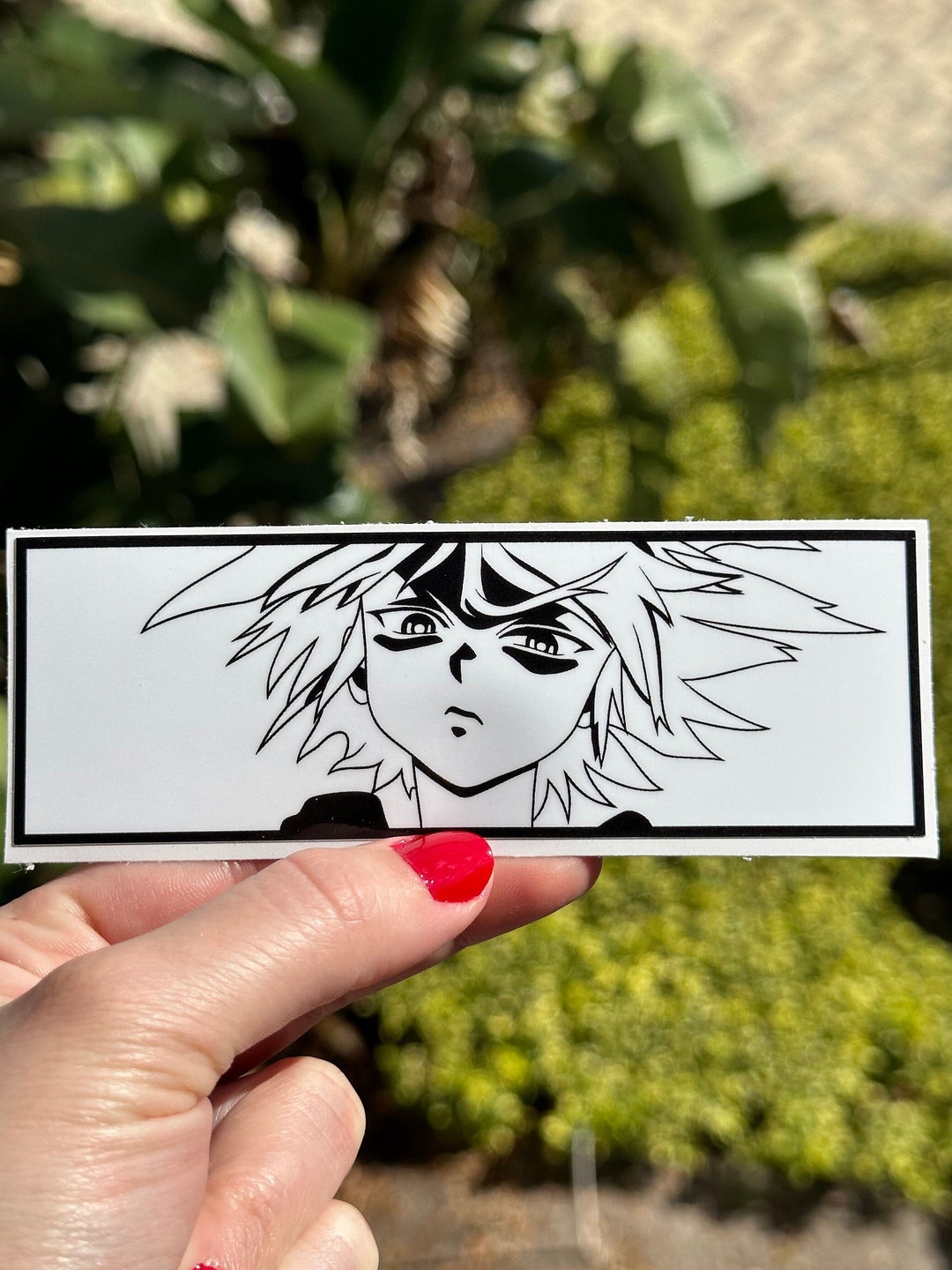 Killua Panel Vinyl Sticker, JDM Slapper Sticker Waterproof Window Decal ...