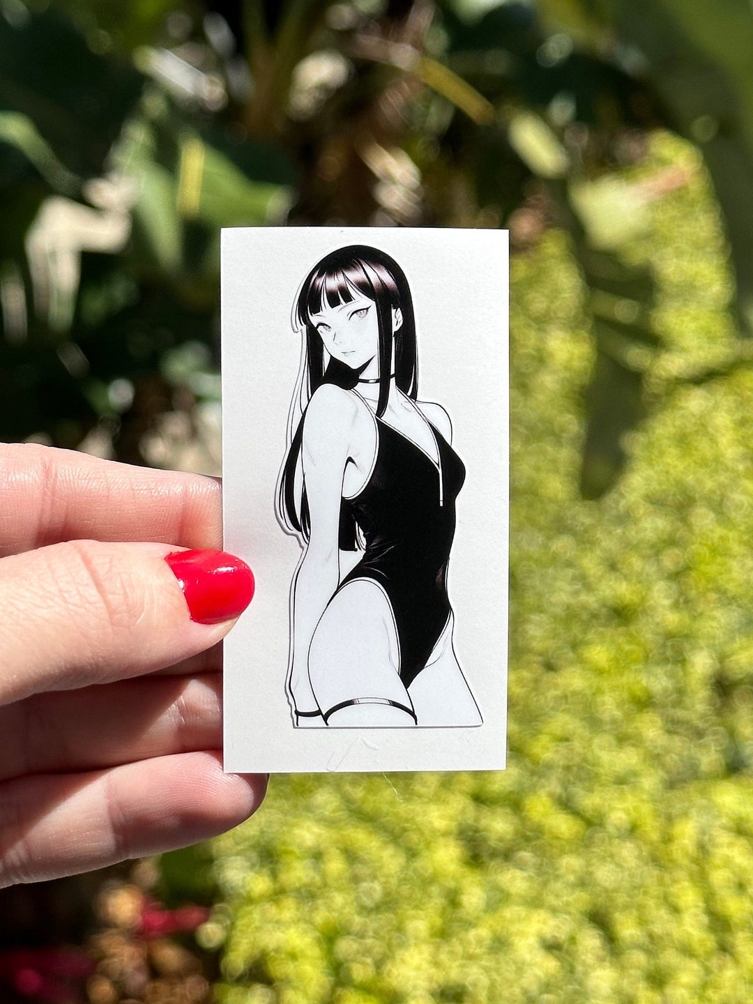 Anime Girl Waterproof Vinyl Sticker Goth Waifu Sticker Waifu Jdm Decal