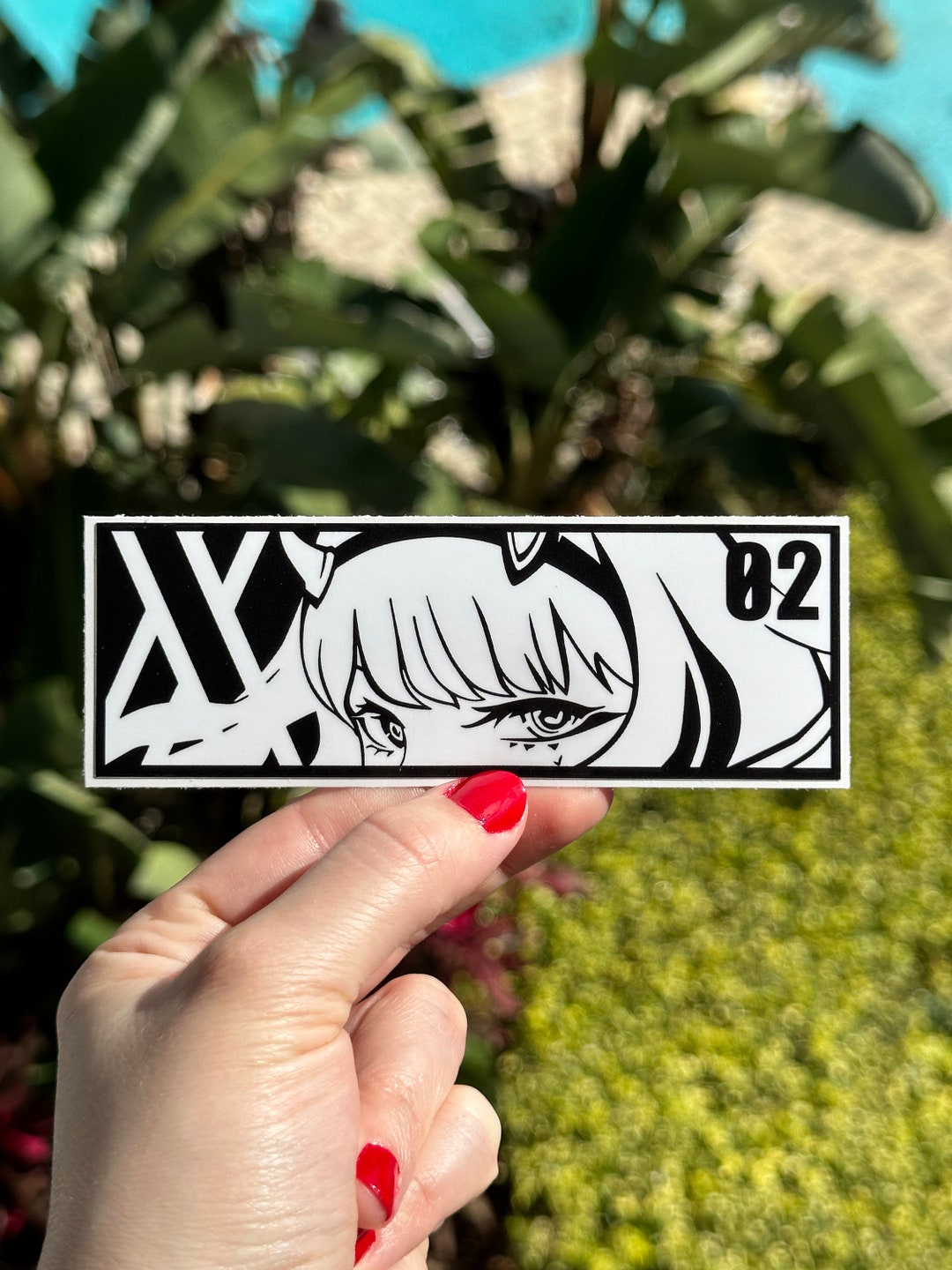 Zero Two Vinyl Sticker, JDM Slapper Sticker Waterproof Window Decal ...