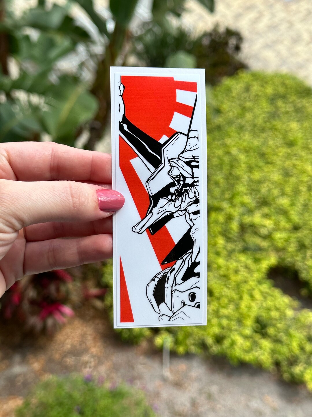 Mech Pilot Panel-shaped Vinyl Sticker Anime & Manga Decal for Laptops ...