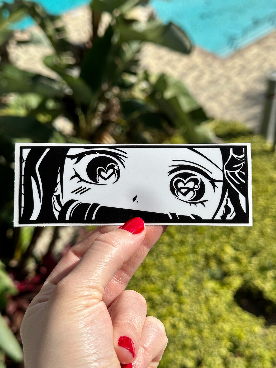 Nezuko Panel Vinyl Sticker, JDM Slapper Sticker Waterproof Window Decal ...