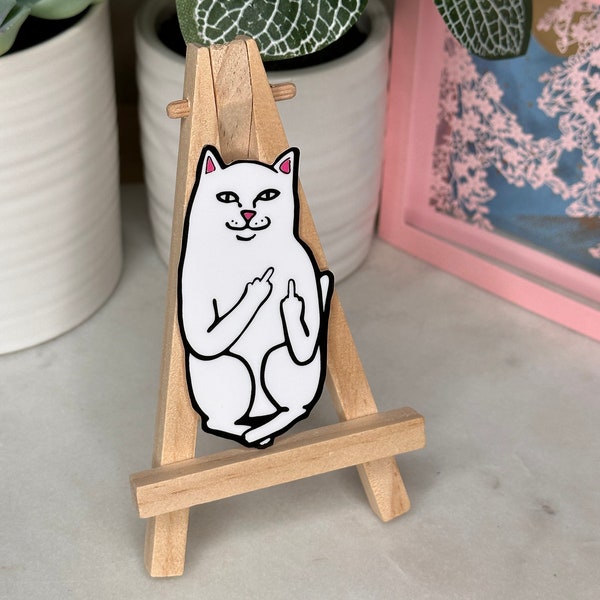Middle Finger Cat - Etsy