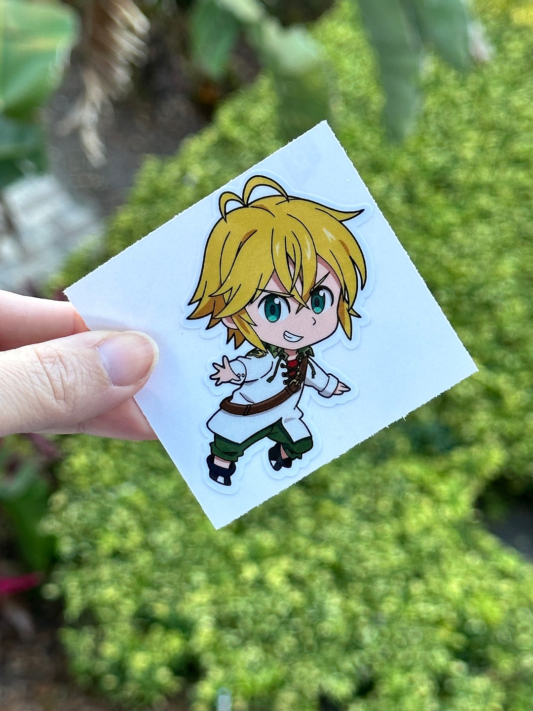 Meliodas Vinyl Sticker, Waterproof Anime Window Decal, Laptop Sticker ...