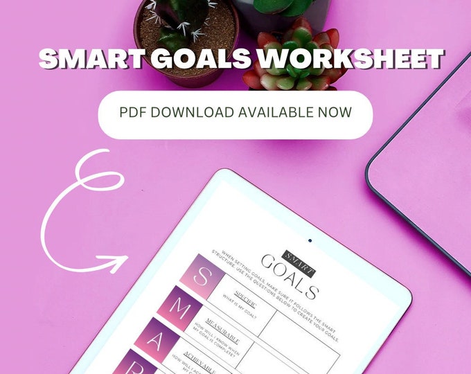 Smart Goal Worksheet, Goal Worksheet, Smart Goal Worksheet,smart Goals ...