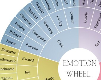 Emotion Wheel PNG and SVG Mental Health Png Therapy Office Decor ...