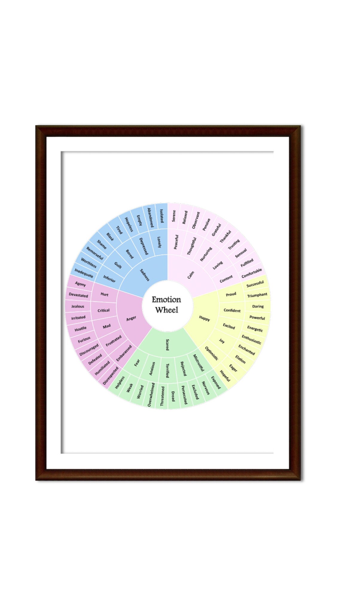 Emotion Wheel, Emotions Chart, Emotions, Feelings Wheel, Wheel of ...