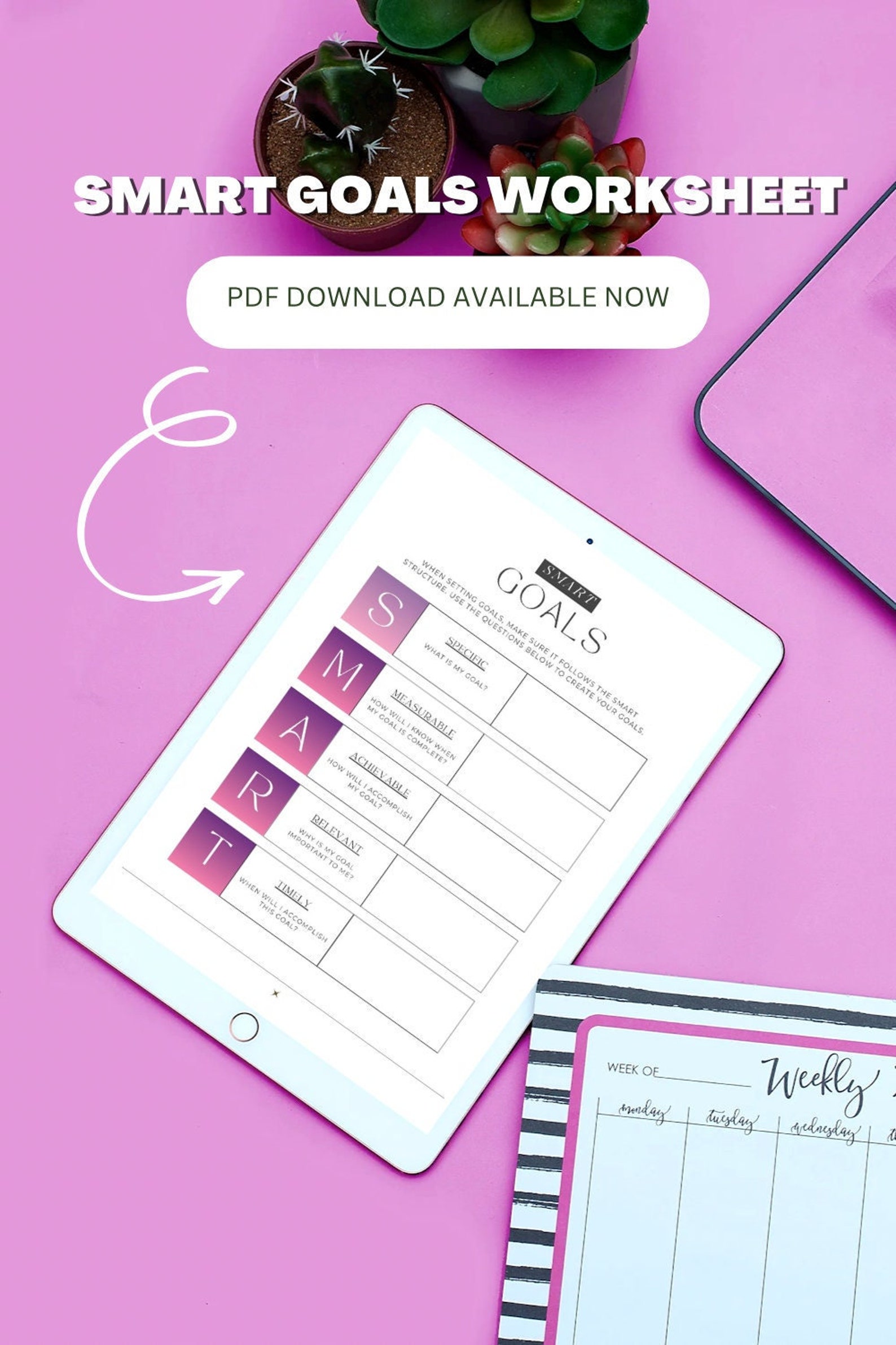 Smart Goal Worksheet, Goal Worksheet, Smart Goal Worksheet,smart Goals ...