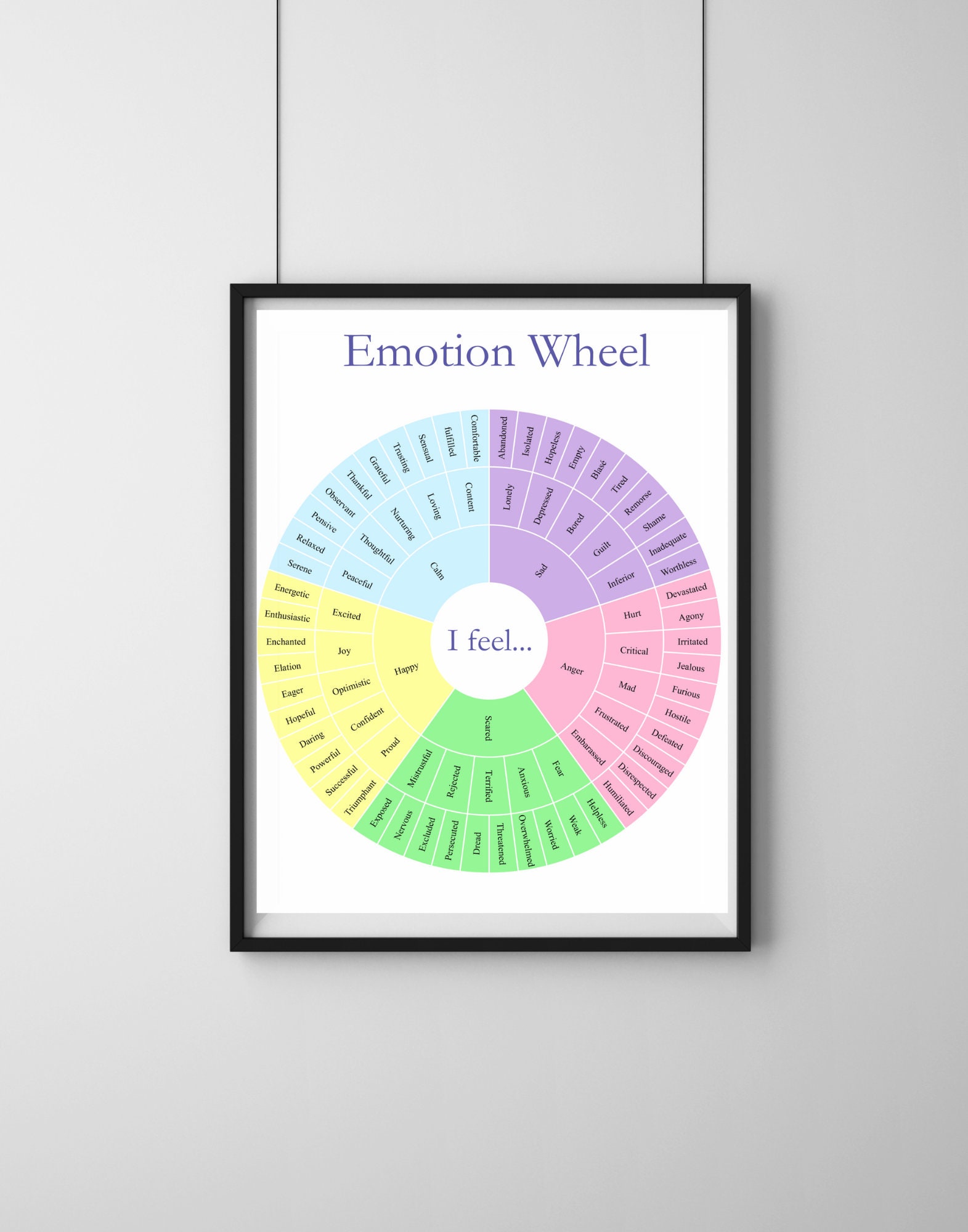 Colorful Emotion Wheel for Personal Development and to Increase ...