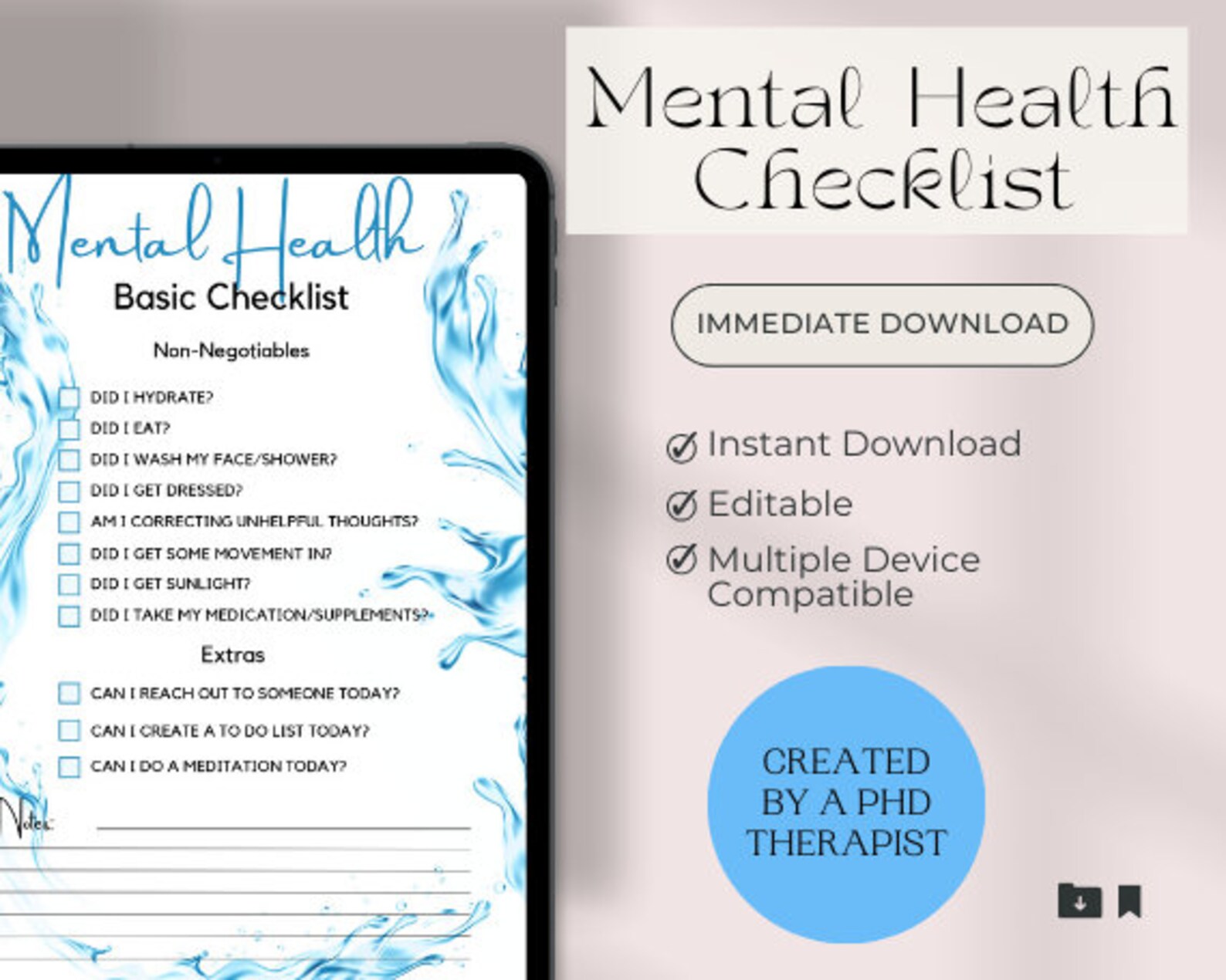 Mental Health Check List. Resilience. Self Care Kit Self Care List ...