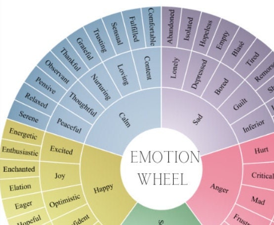 Emotion Wheel Keyring - Great for Therapy, for Your Therapist ...