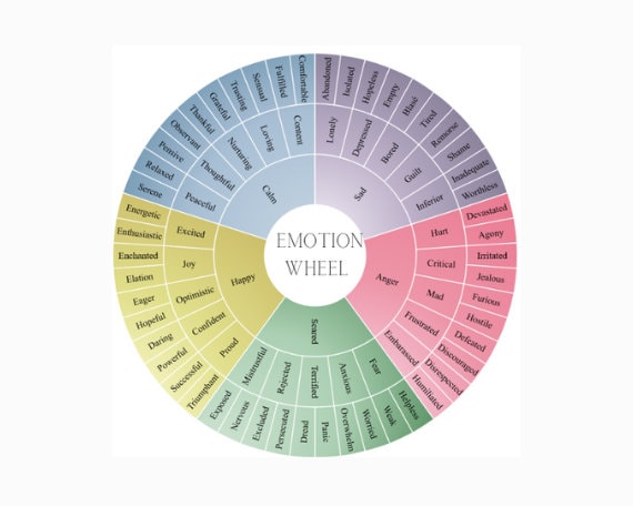 Emotion Wheel PNG and SVG - Mental Health Png Therapy Office Decor ...