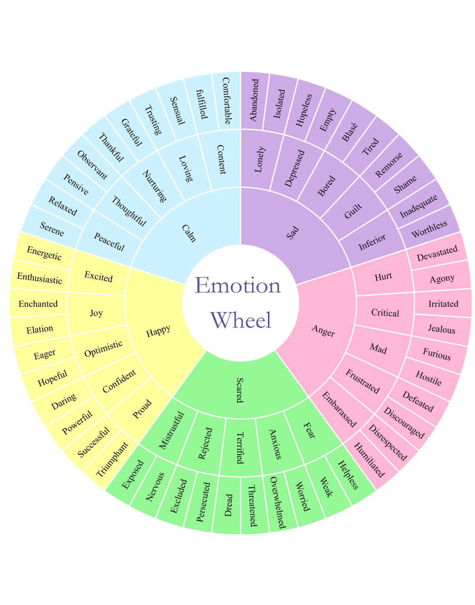Colorful Emotion Wheel for Personal Development and to Increase ...