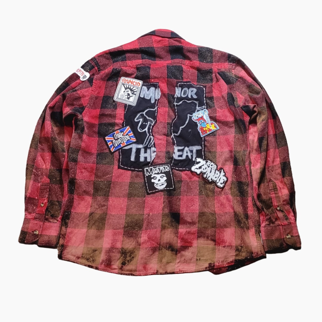 Large/thick 1 of 1 Custom Handmade Patched Reworked Distressed Vintage ...