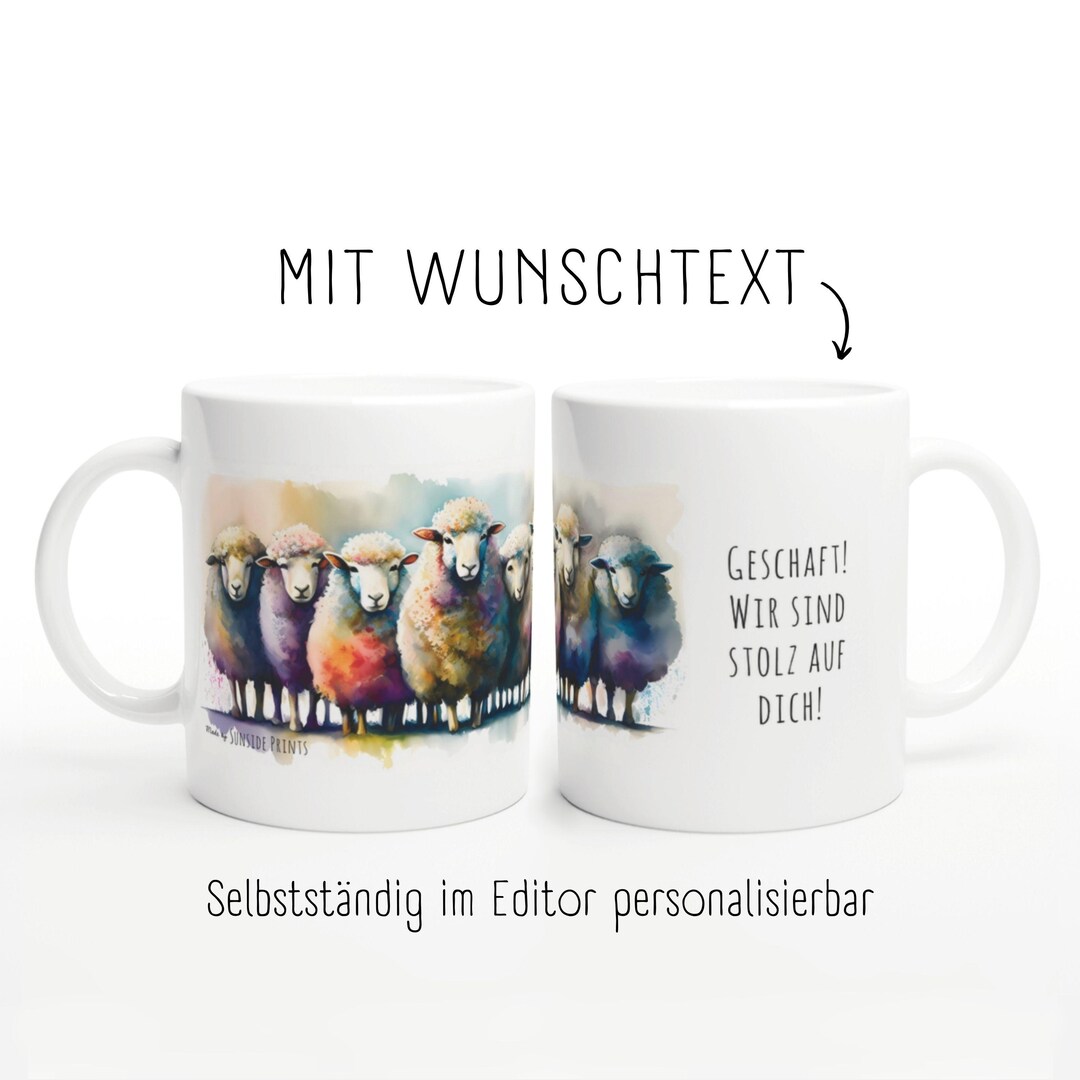 Personalized Sheep Mug - Family Gift, Farewell Gift, Funny Gift for ...