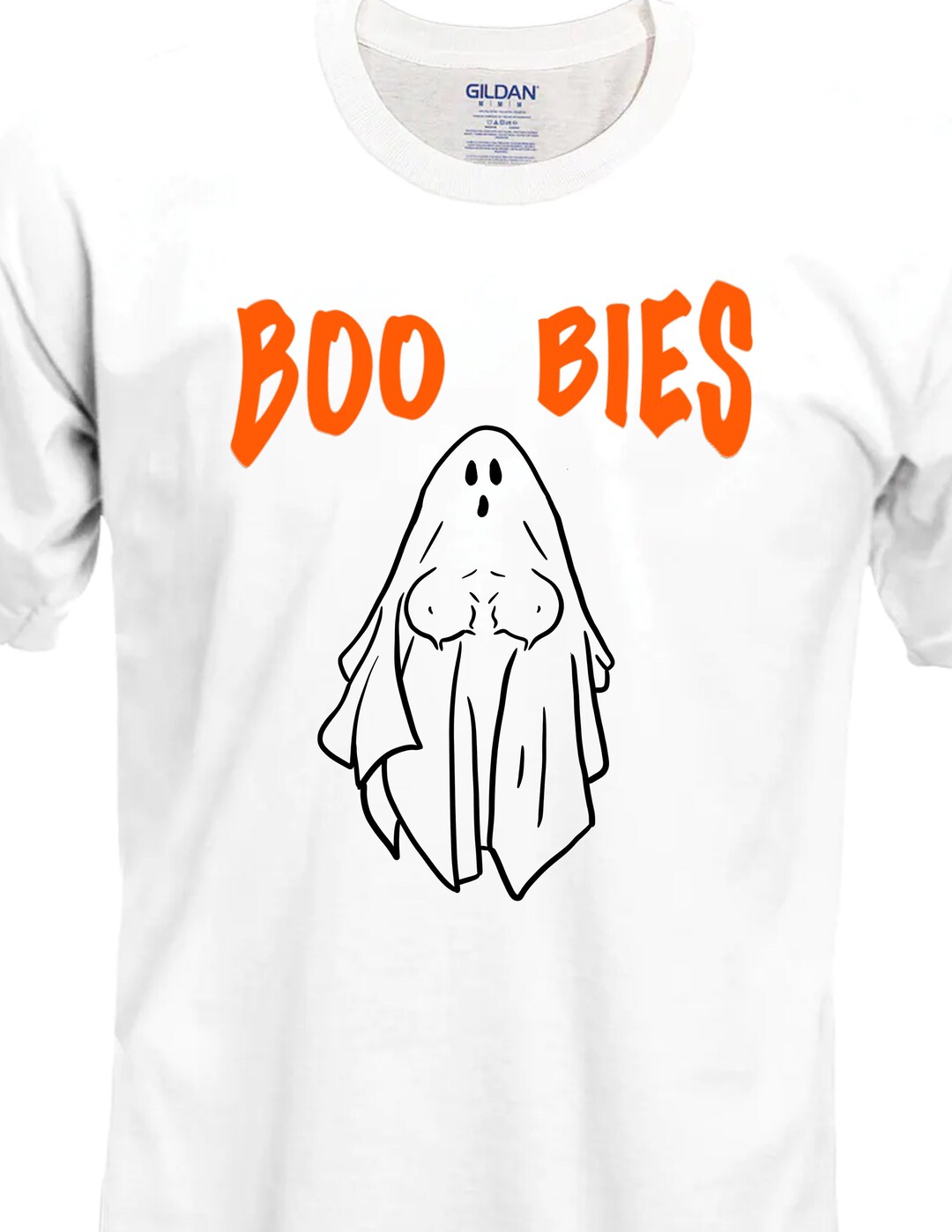 Ghost Boobies Boo Halloween Men Women Shirt Graphic - Etsy