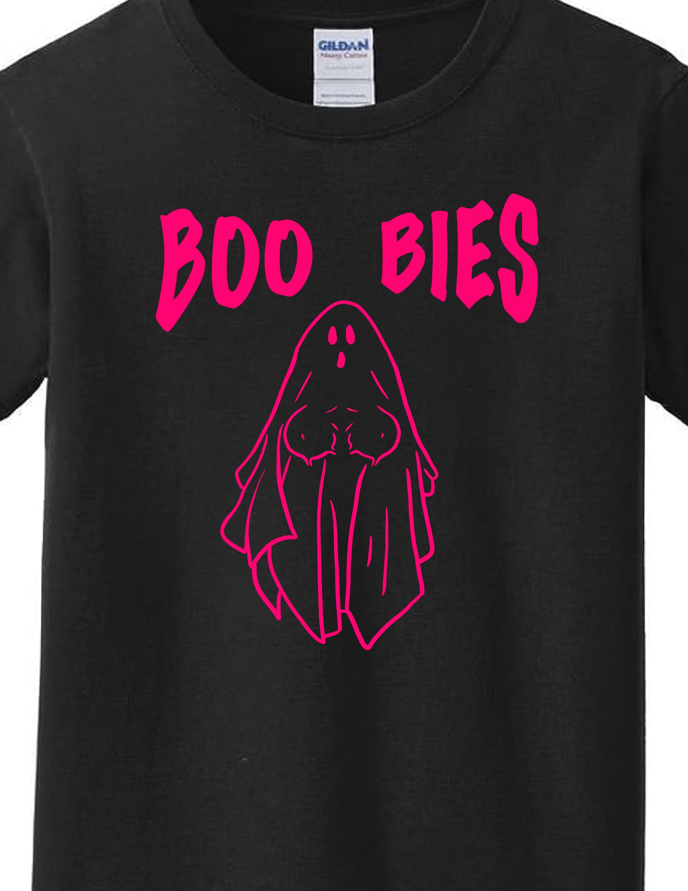 Ghost Boobies Boo Halloween Men Women Shirt Etsy