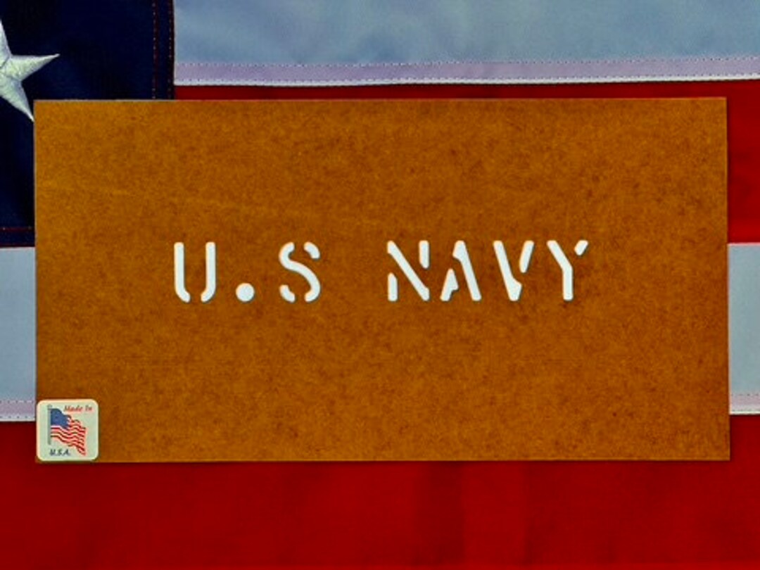 U.S NAVY Stencil - Authentic, Durable, and Reusable for DIY Projects ...