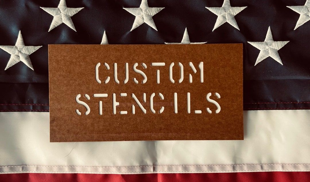 Custom Stencil - Vintage Military Font- Veteran Made - Etsy