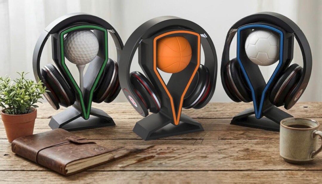 Basketball Soccer Golf Sports Theme Headphone Stand - Etsy