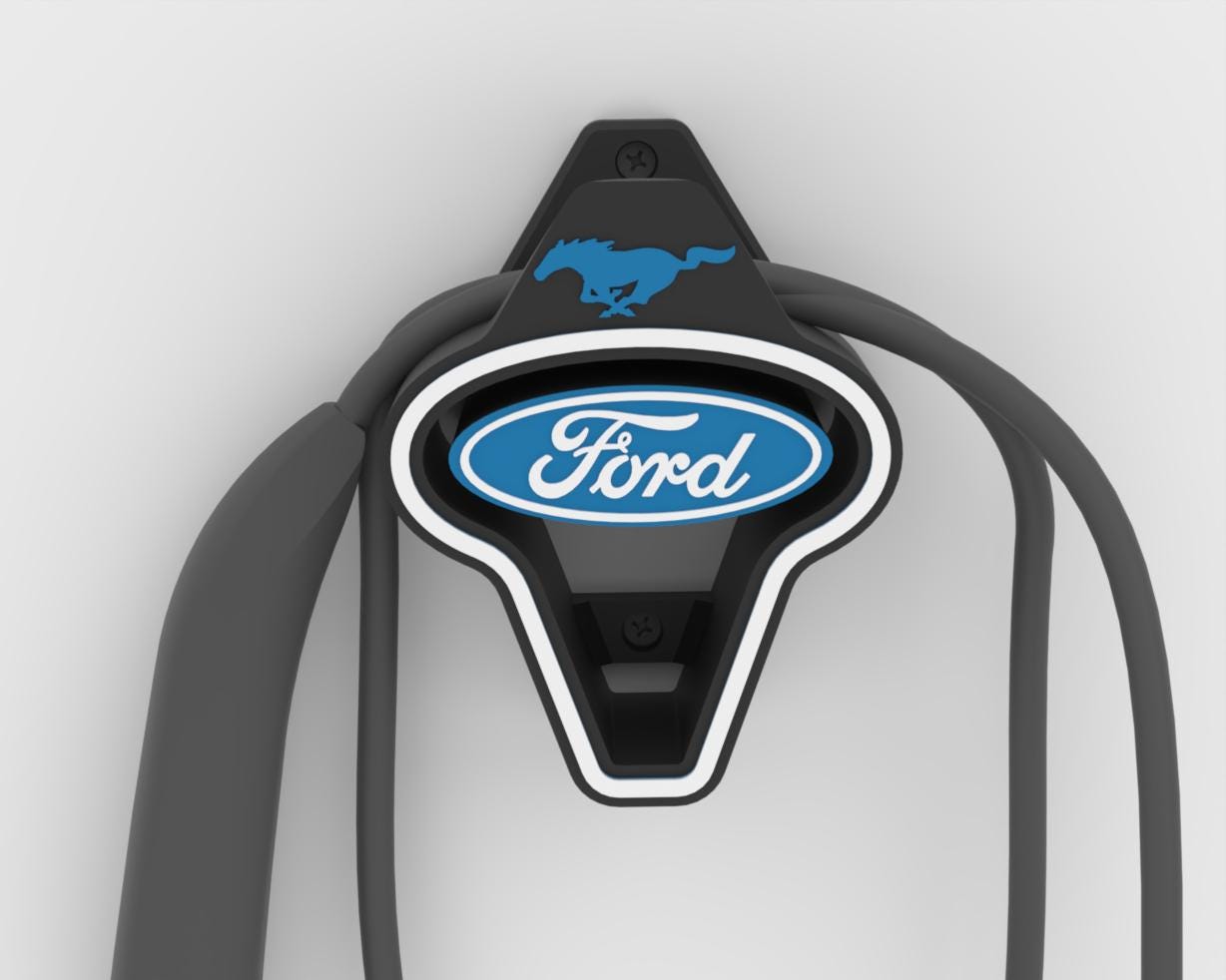 Ford Inspired Charging Cable Hanger – Wall Mount Organizer for EV ...