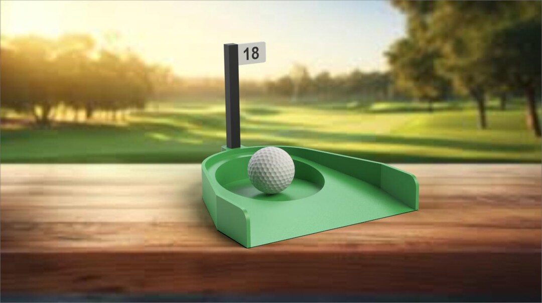 Golf Practice Putting Cup With Flag, Personalized, Indoor Training Aid ...