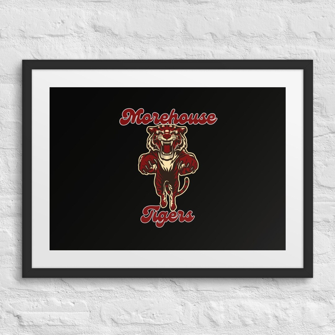 Morehouse Maroon Tigers Framed Poster - Etsy