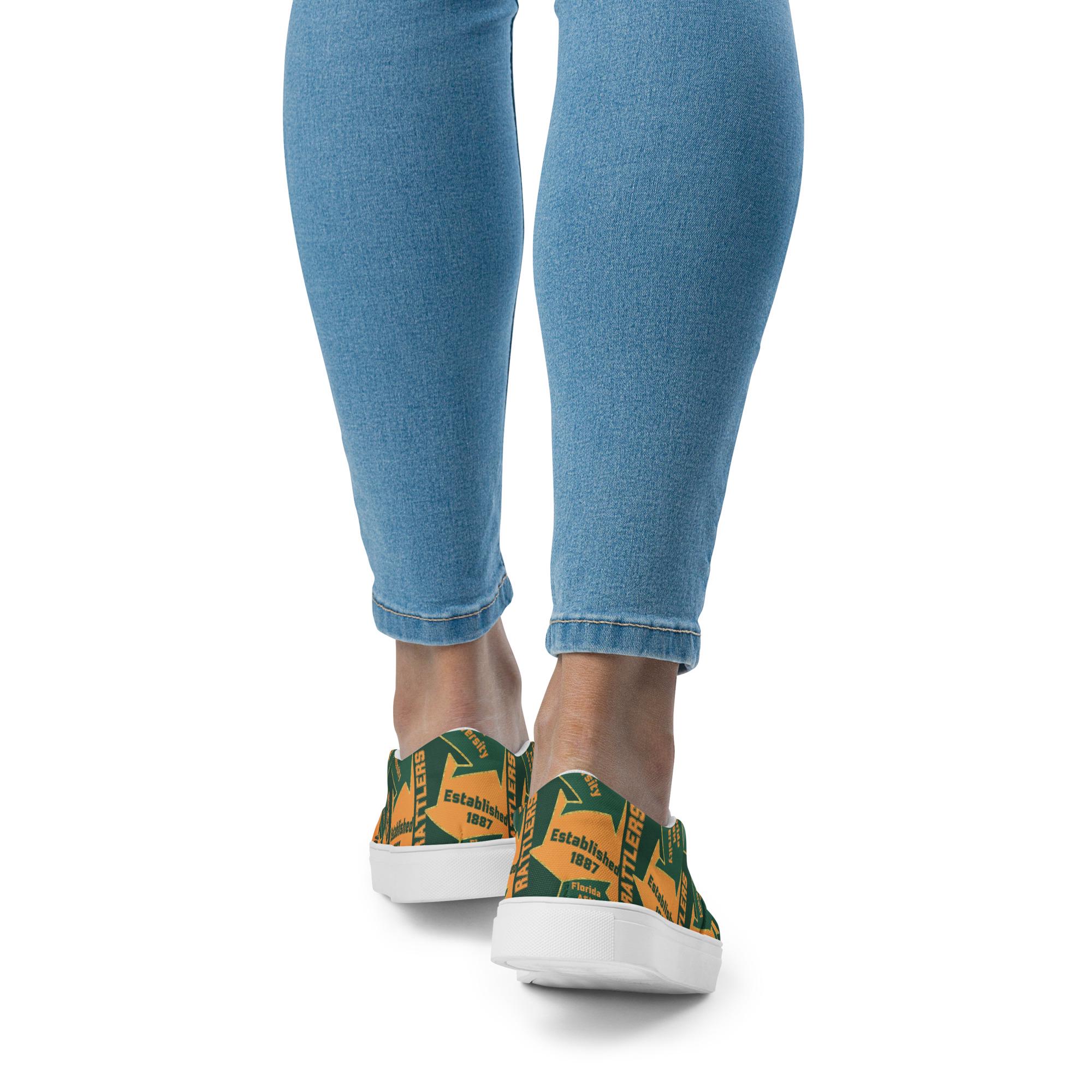 FAMU Rattlers Print Women’s Slip-on Canvas Shoes - Etsy
