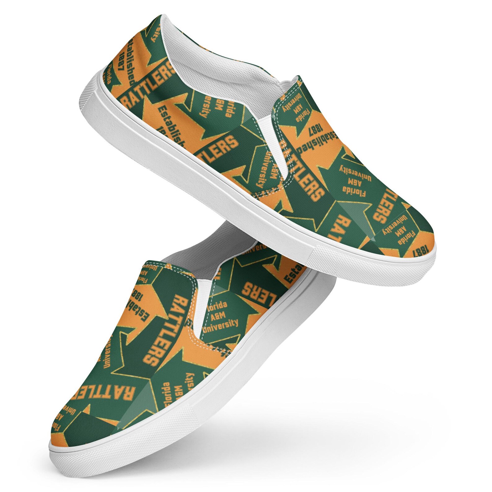 FAMU Rattlers Print Women’s Slip-on Canvas Shoes - Etsy