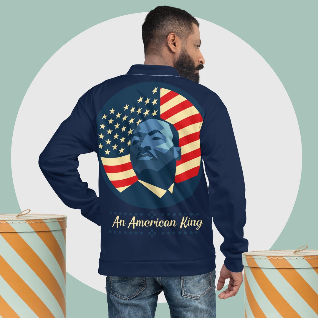 MLK an American King Unisex Bomber Jacket - Etsy