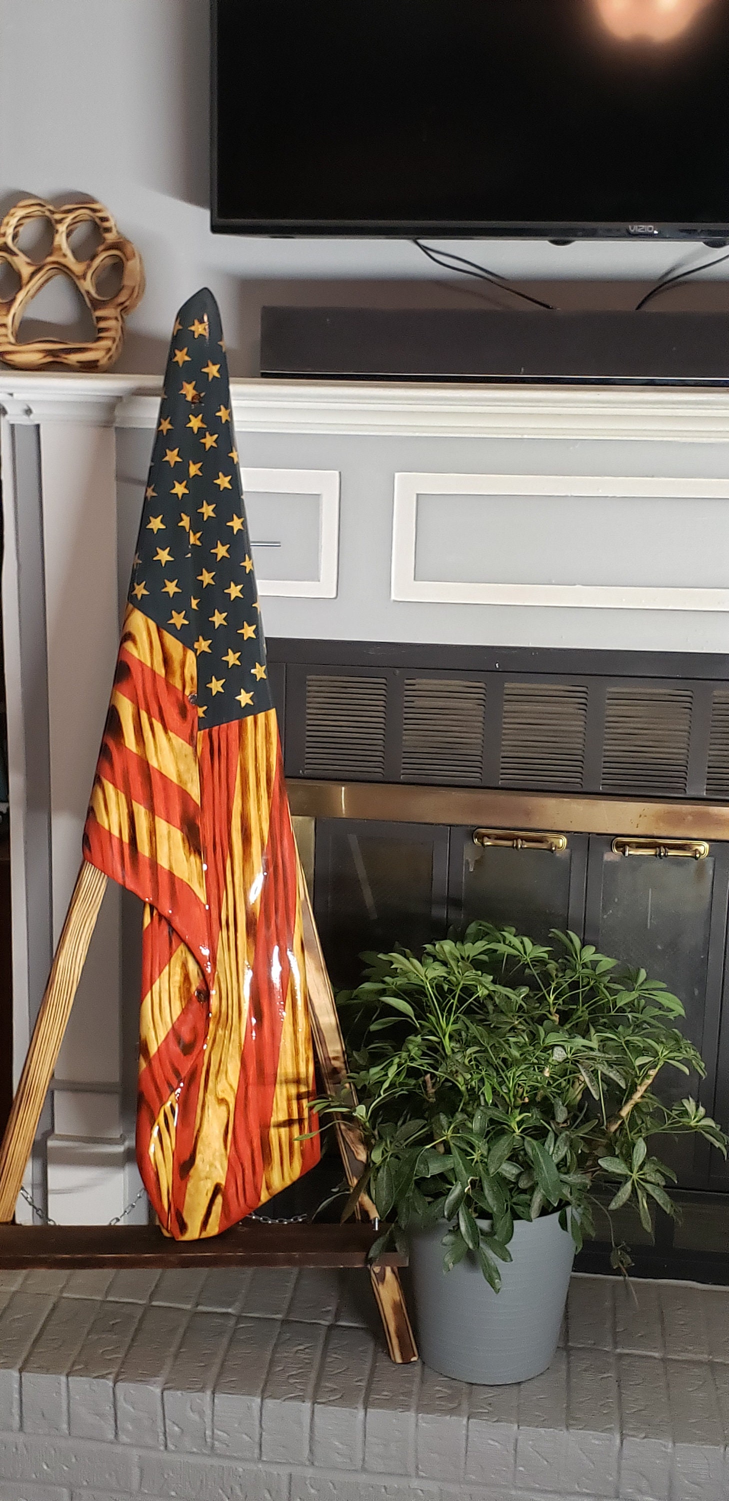 Hand Crafted Solid Wood Flags - Etsy