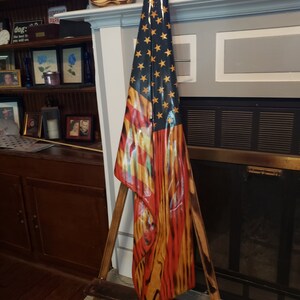 Wooden Draped American Flag Vintage - Etsy