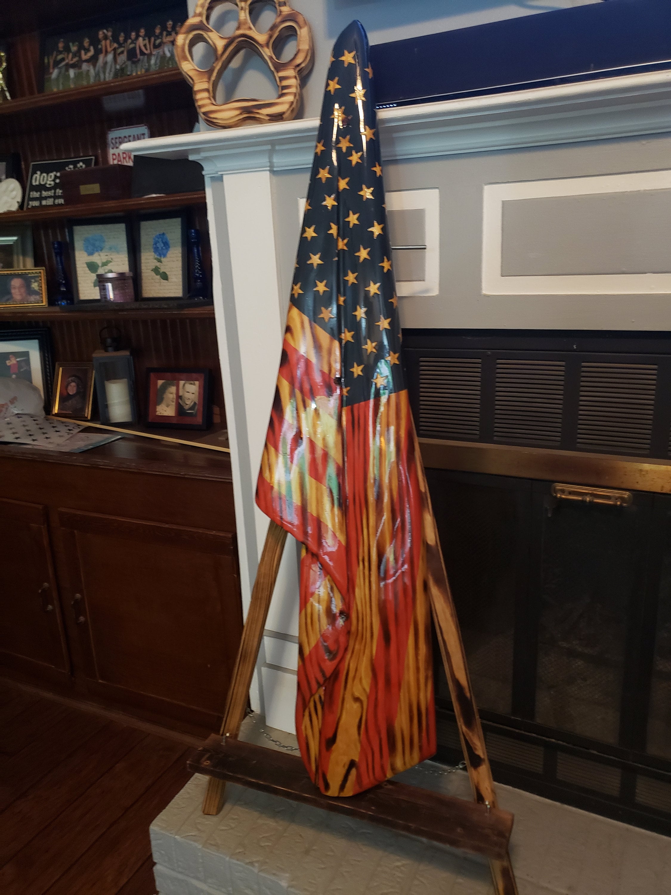 Wooden Draped American Flag Vintage - Etsy