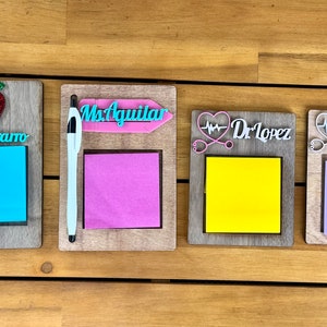 Personalized Sticky Note Holder for Nurse or Doctor, Nurse or Doctor ...
