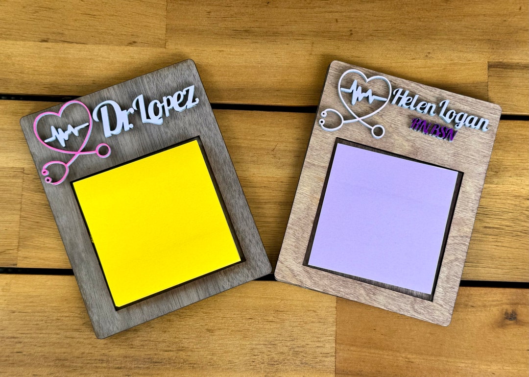Personalized Sticky Note Holder for Nurse or Doctor, Nurse or Doctor ...