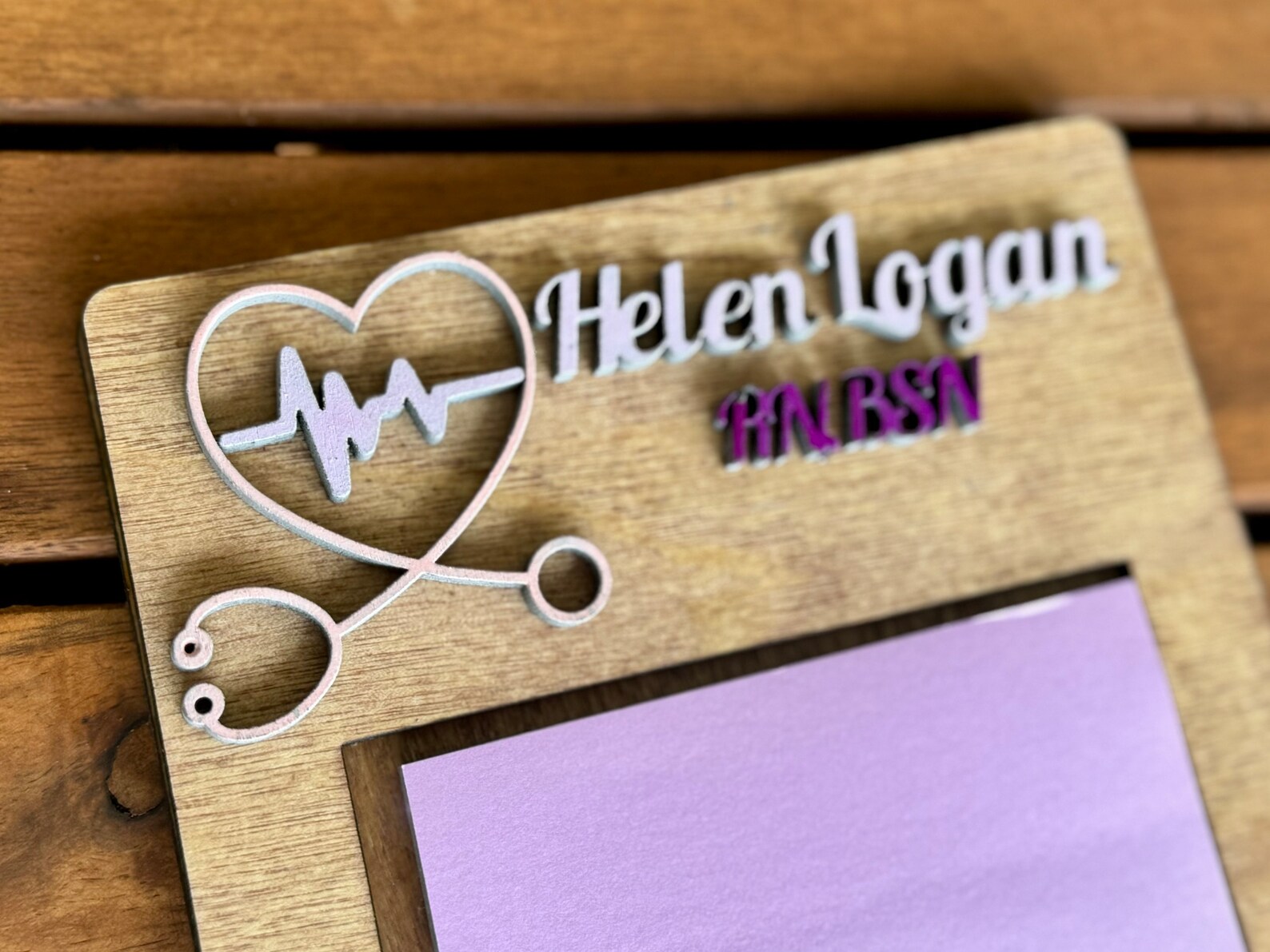 Personalized Sticky Note Holder for Nurse or Doctor, Nurse or Doctor ...