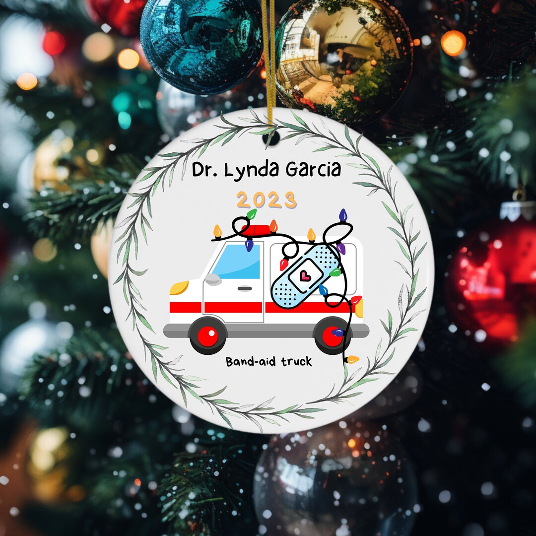 Doctor Ornament Christmas, Band-aid Doctor Christmas Gift, Funny Doctor ...