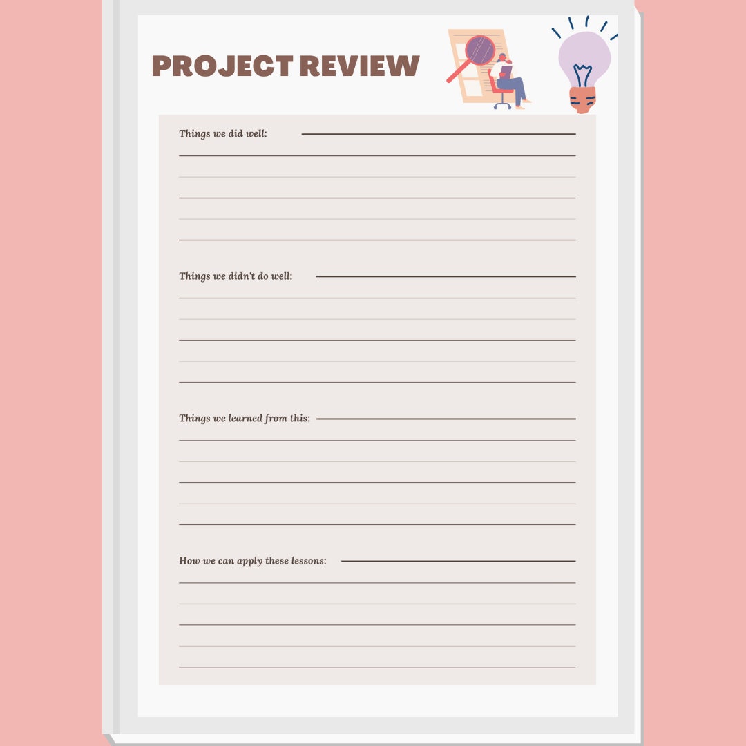 11 Project Management Templates Printables for Productivity Management ...