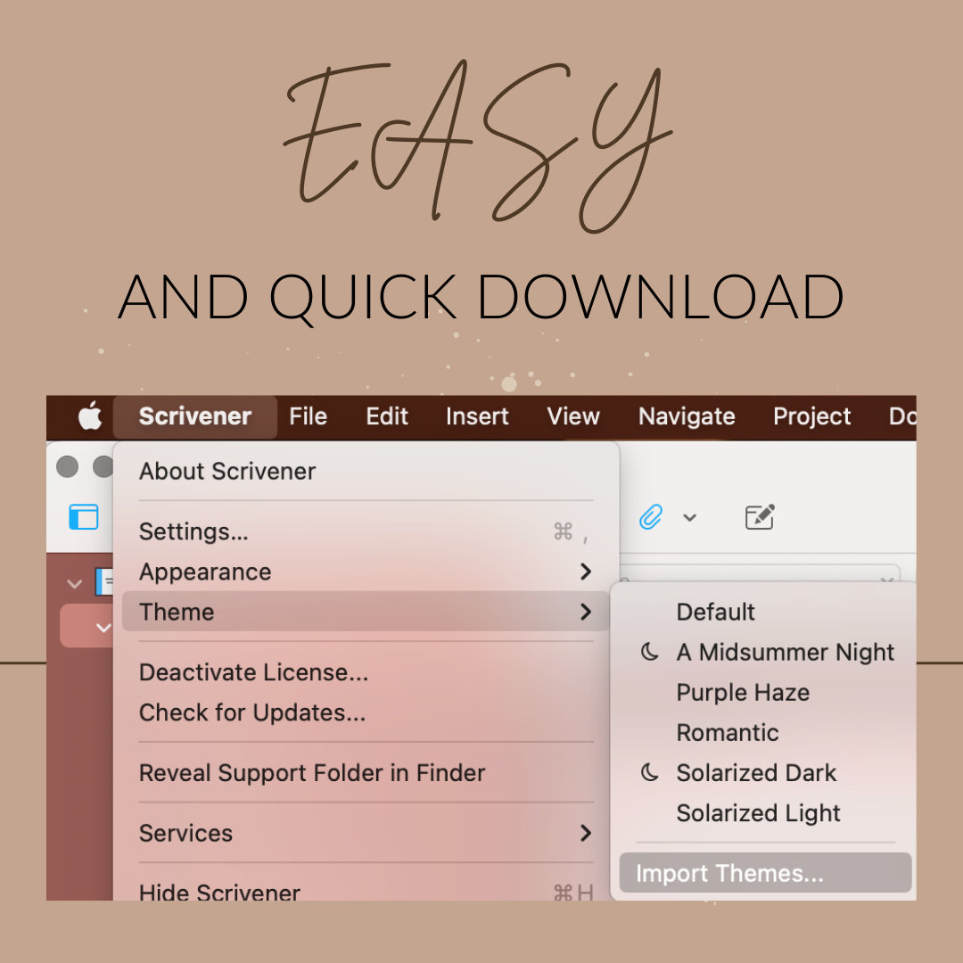 Scrivener Theme for Mac Aesthetic Themes Scrivener - Etsy
