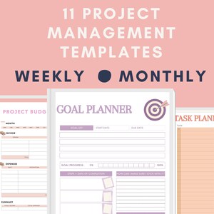11 Project Management Templates Printables for Productivity Management ...