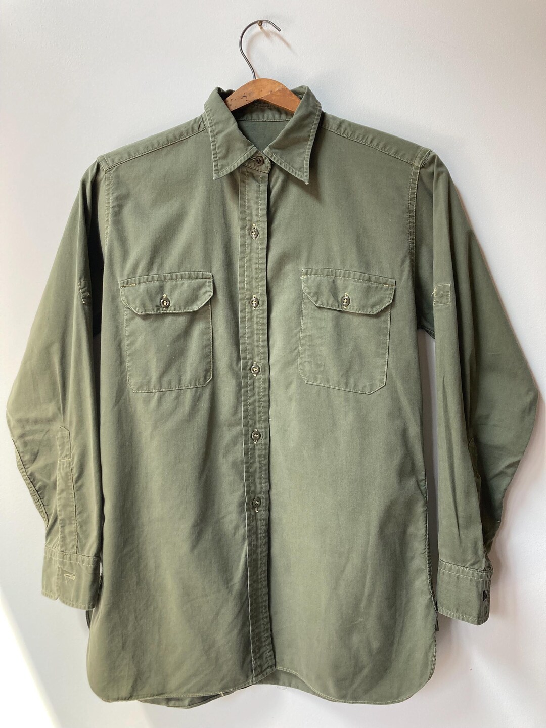 Vintage 1950s US Army Button Up - Etsy
