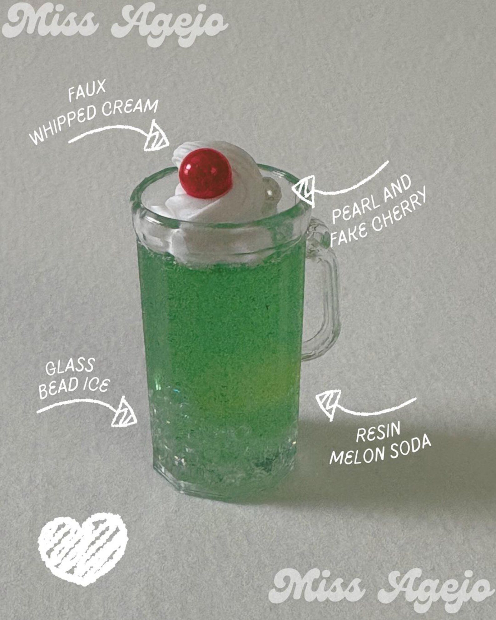 Melon Soda Charm | Junimocore - Etsy