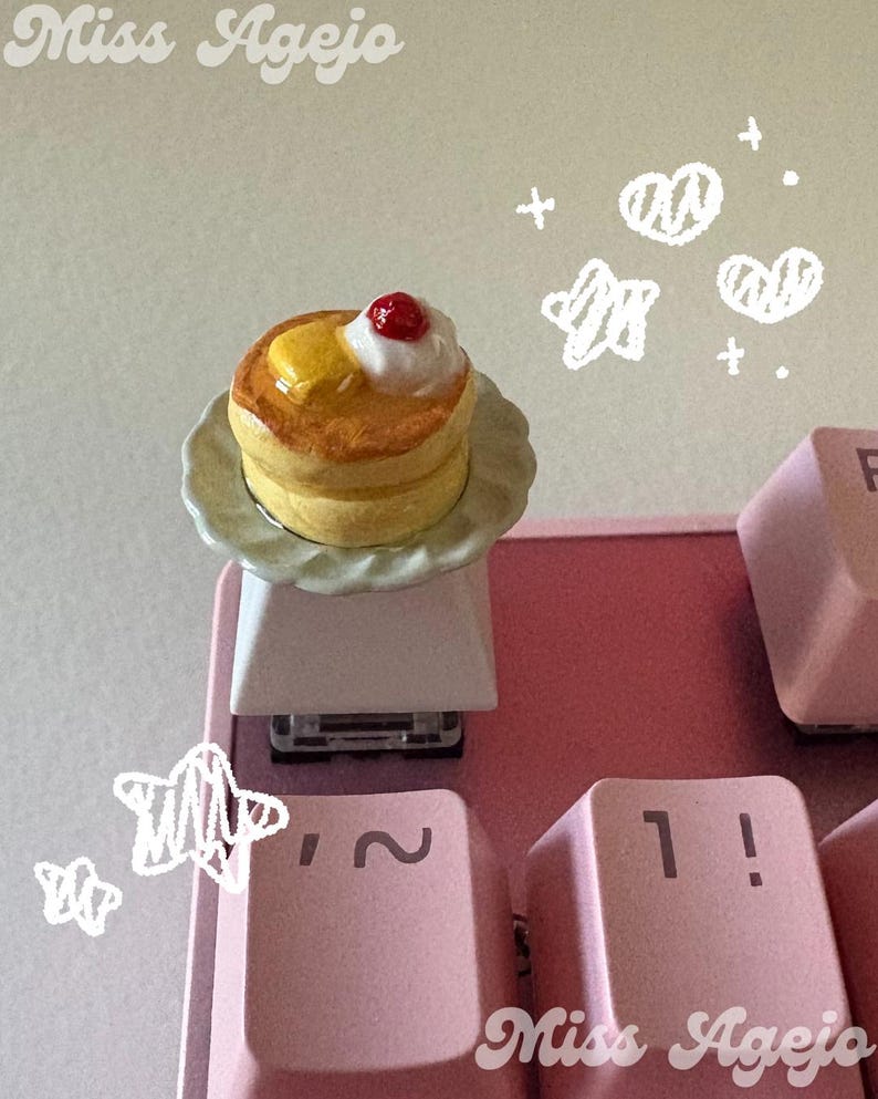 Fluffy Pancake Keycaps | Junimocore - Etsy