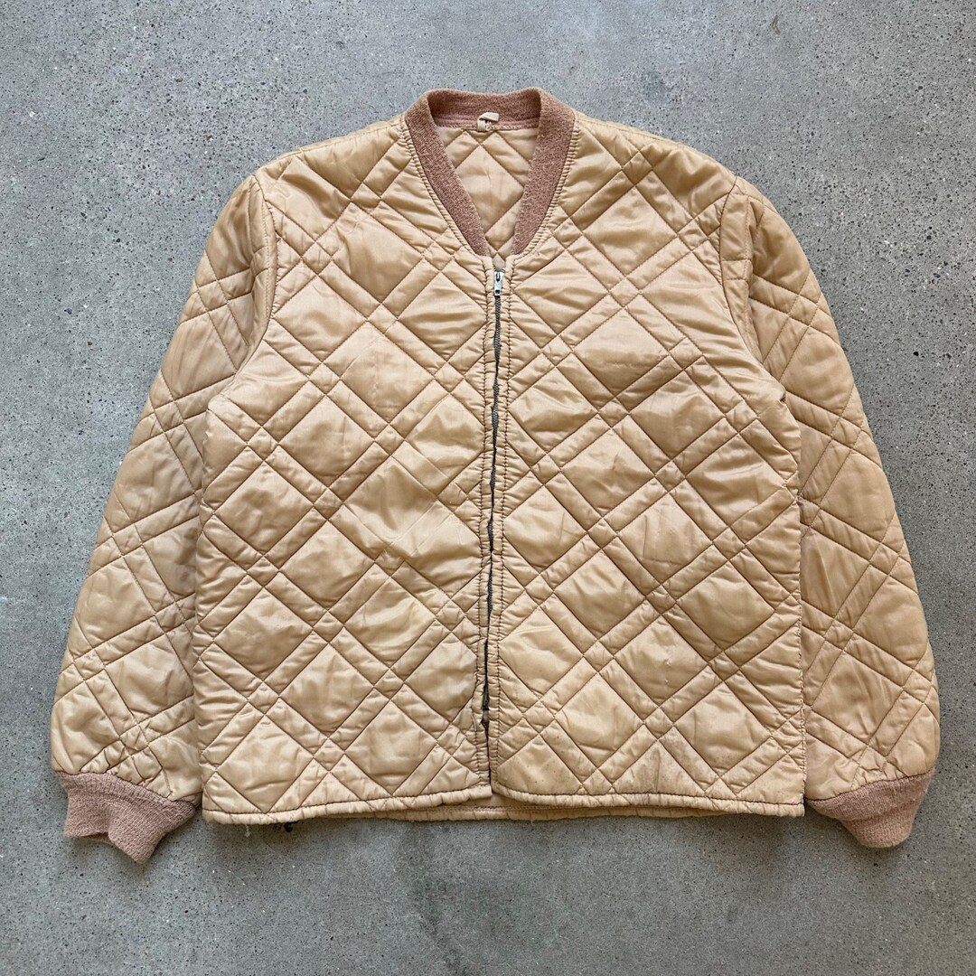 Vintage 50s/60s Cream Lightweight Zip up Liner Jacket - Etsy