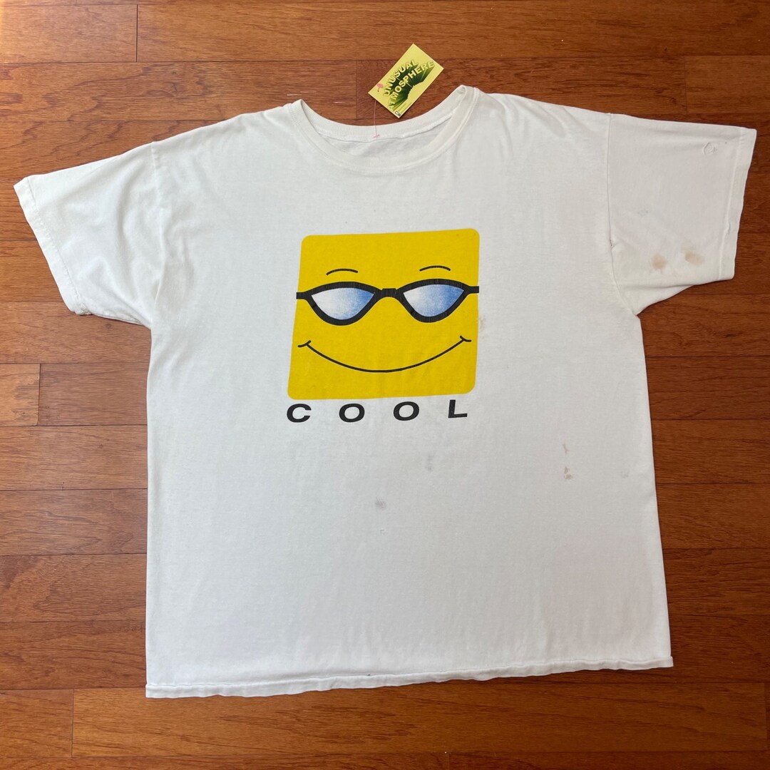 Vintage cool Smiley Face Art Shirt - Etsy