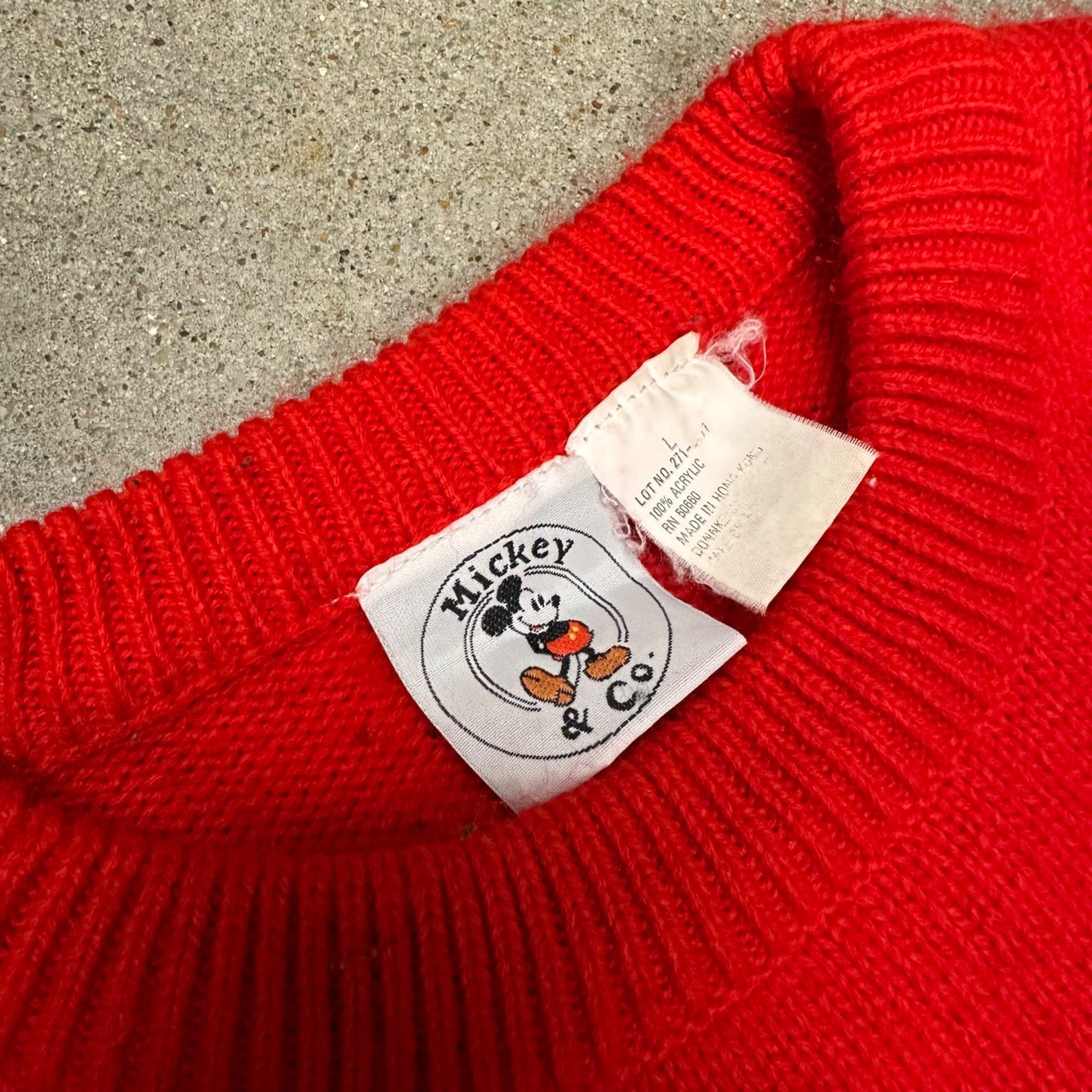 Vintage Mickey Mouse Number Nine Style Knit Sweater - Etsy