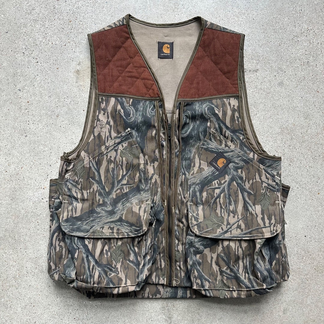 Vintage Carhartt Mossy Oak Tree Stand Camo Hunting Vest - Etsy