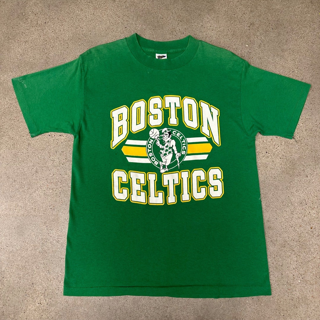 Vintage 80s Boston Celtics NBA Team Logo Shirt - Etsy